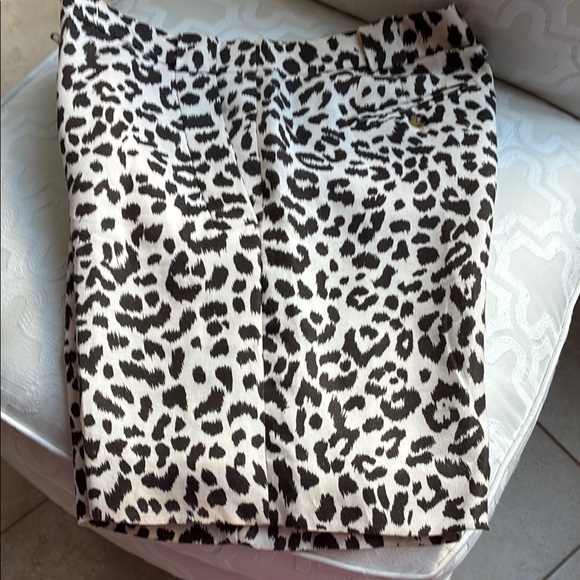 J. Crew | Shorts | Leopard Print Linen Shorts J Crew | Poshmark